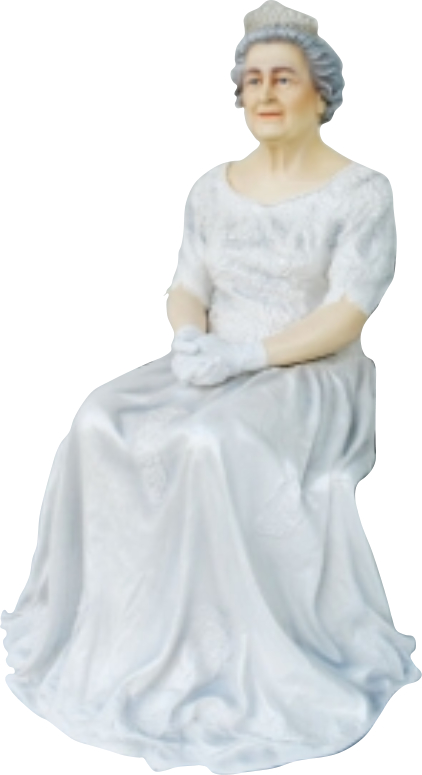 Life Size Resin Cast Sit Down Queen Statue