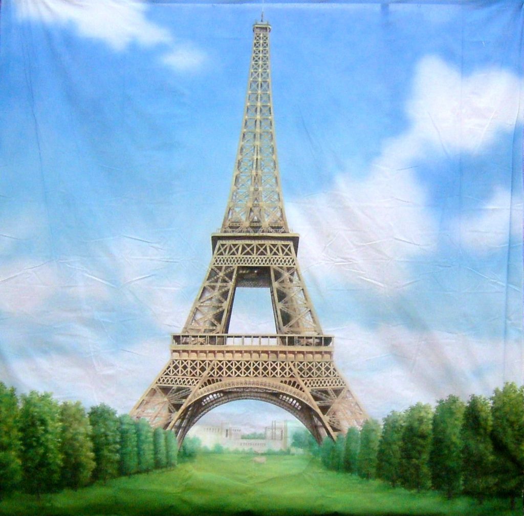 SS-u012 – 10ft x 10ft (3m x 3m) Eiffel Tower Backdrop