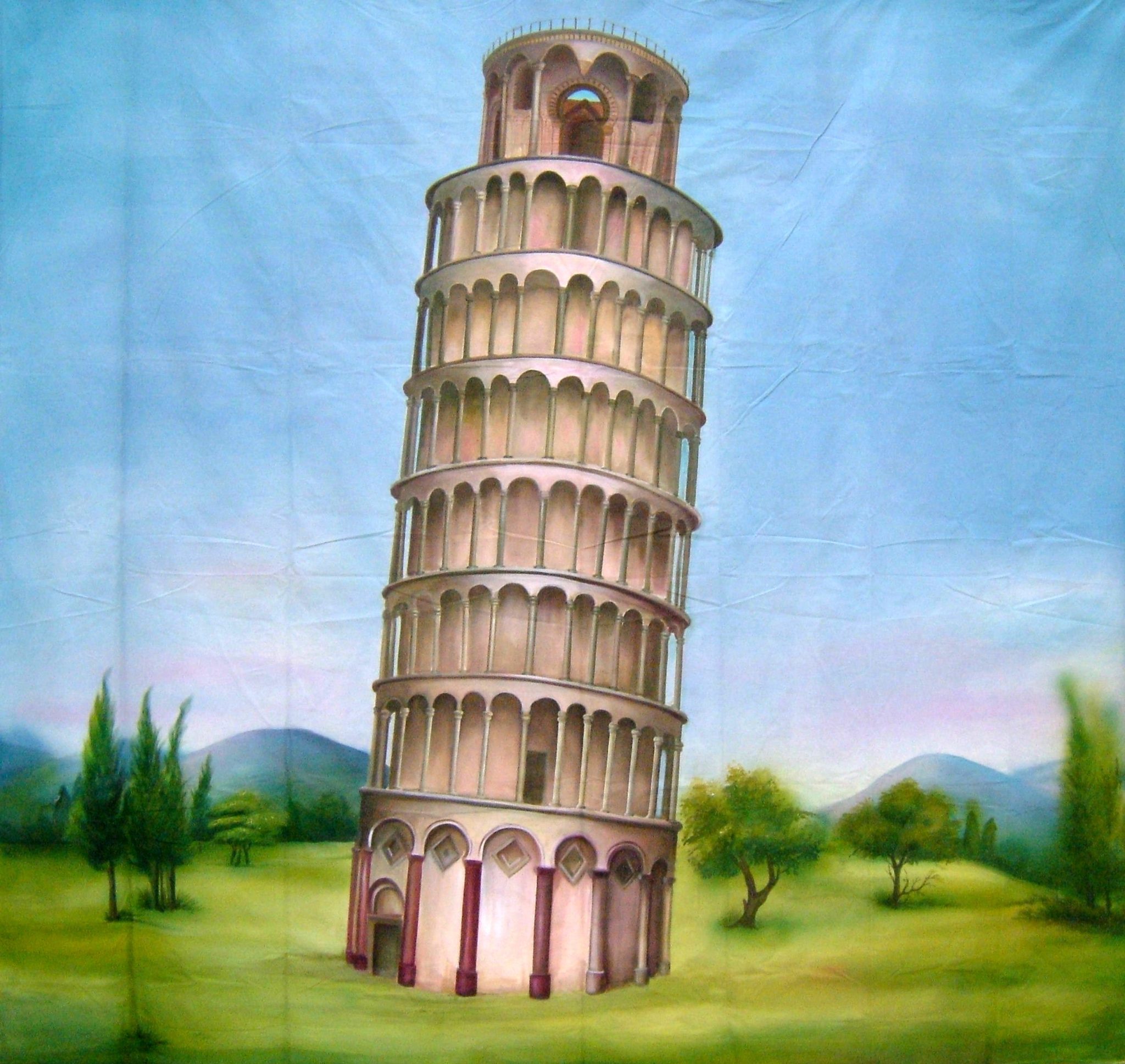 Leaning Tower of Pisa Backdrop